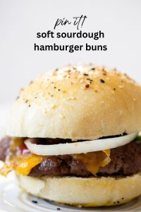 Soft Sourdough Hamburger Buns (Easy Recipe)
