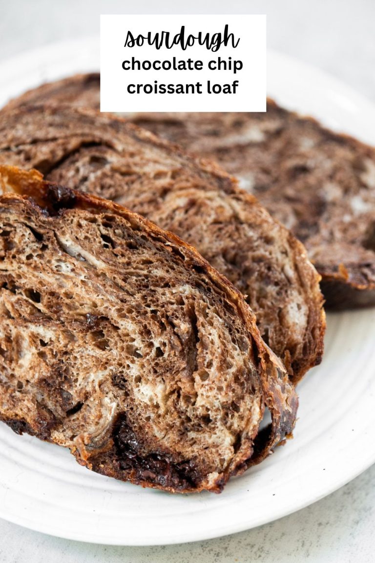 Double Chocolate Sourdough Croissant Bread Loaf
