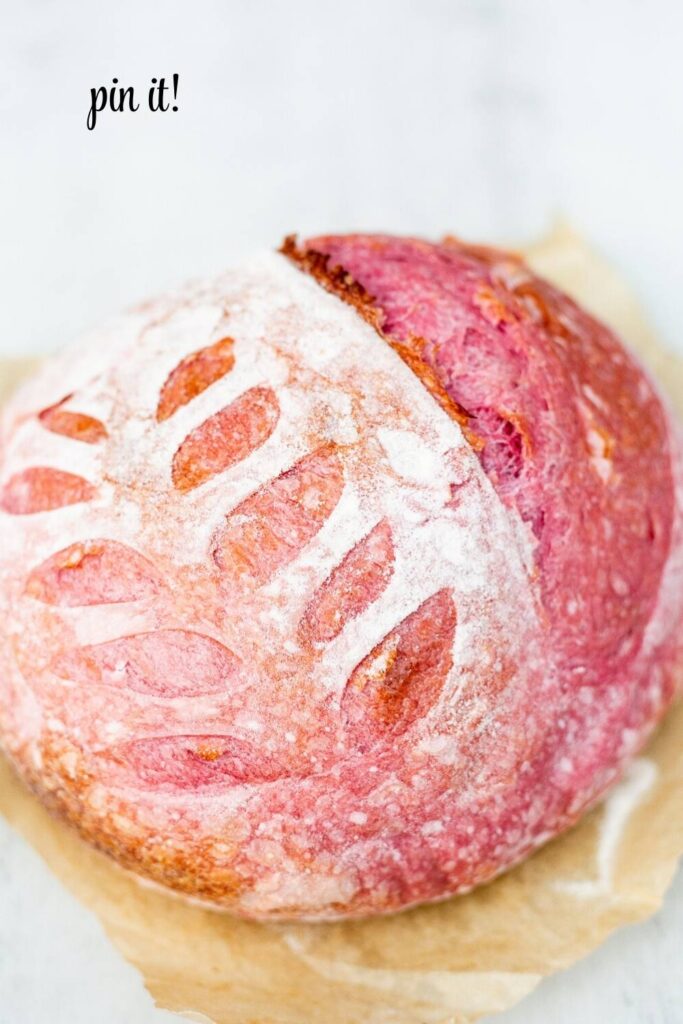 Easy Pink Sourdough Bread Recipe